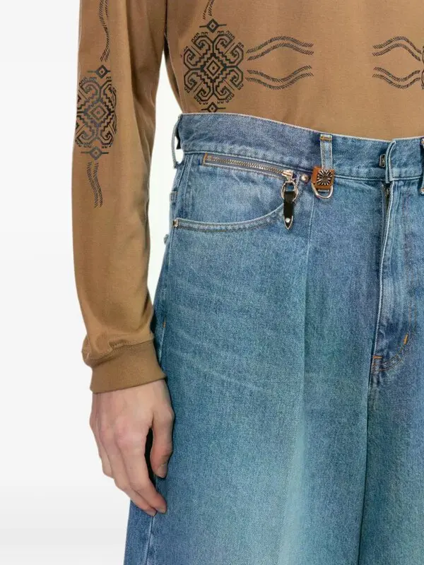 Toga Pleated Wide-leg Jeans