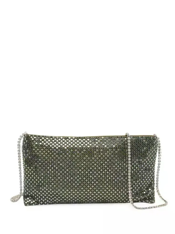 Benedetta Bruzziches Your Best Friend Crystal-embellished Chain-strap Clutch Bag - Green