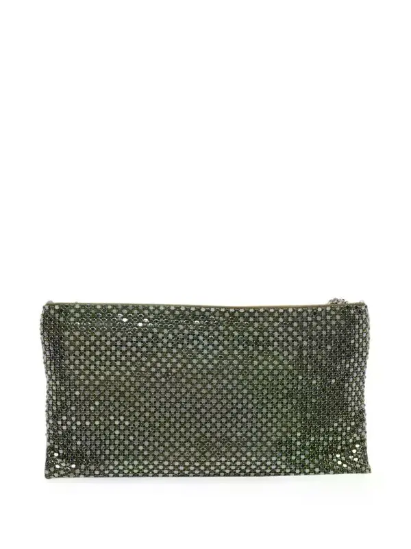 Benedetta Bruzziches Your Best Friend Crystal-embellished Chain-strap Clutch Bag - Green