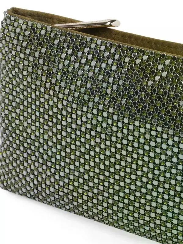 Benedetta Bruzziches Your Best Friend Crystal-embellished Chain-strap Clutch Bag - Green