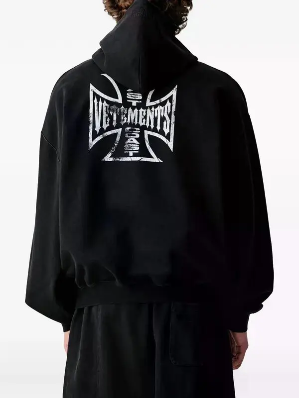 Vetements Logo-print Drawstring Hoodie
