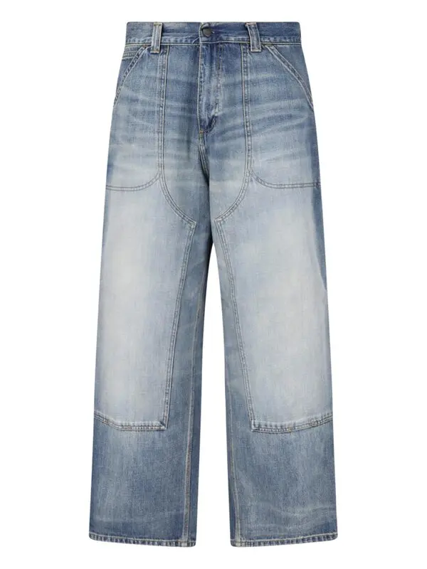 Carhartt Work In Progress Brandon Double Knee Denim Pants - Blue