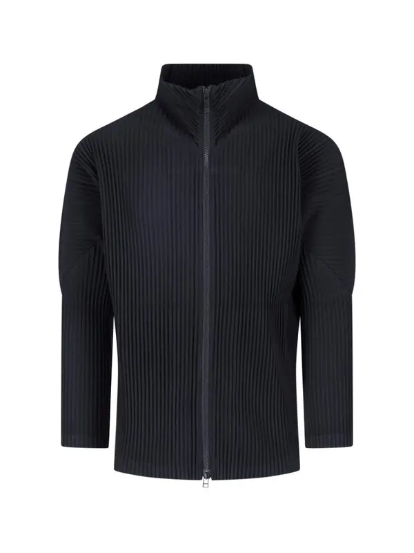 Issey Miyake Pleated Zip Sweatshirt