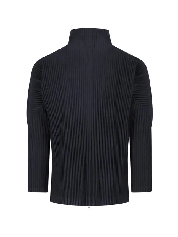 Issey Miyake Pleated Zip Sweatshirt
