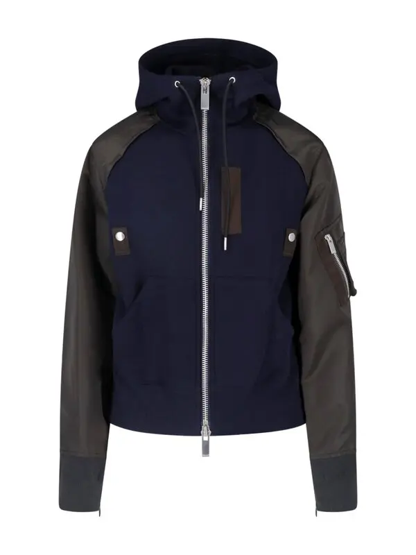 Herno Hooded Zip Jacket - Blue