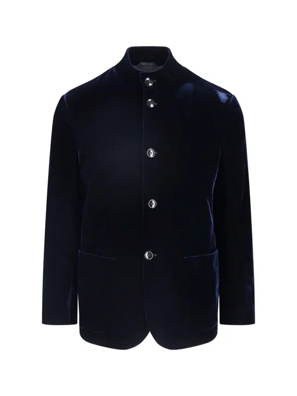 Giorgio Armani Velvet Jacket - Blue