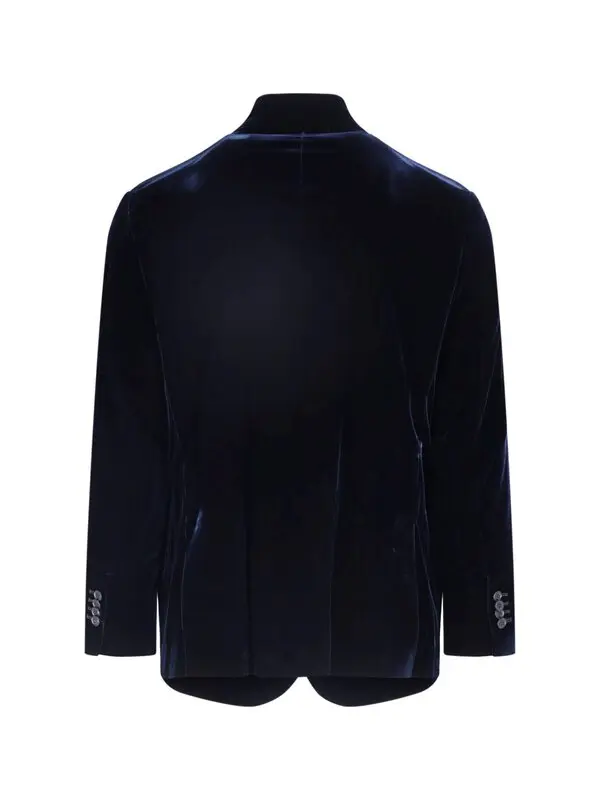 Giorgio Armani Velvet Jacket - Blue