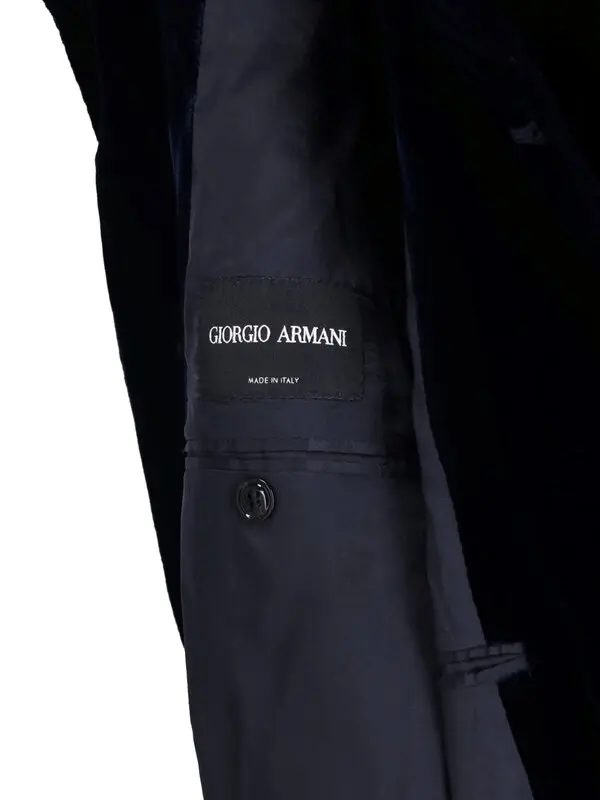 Giorgio Armani Velvet Jacket - Blue