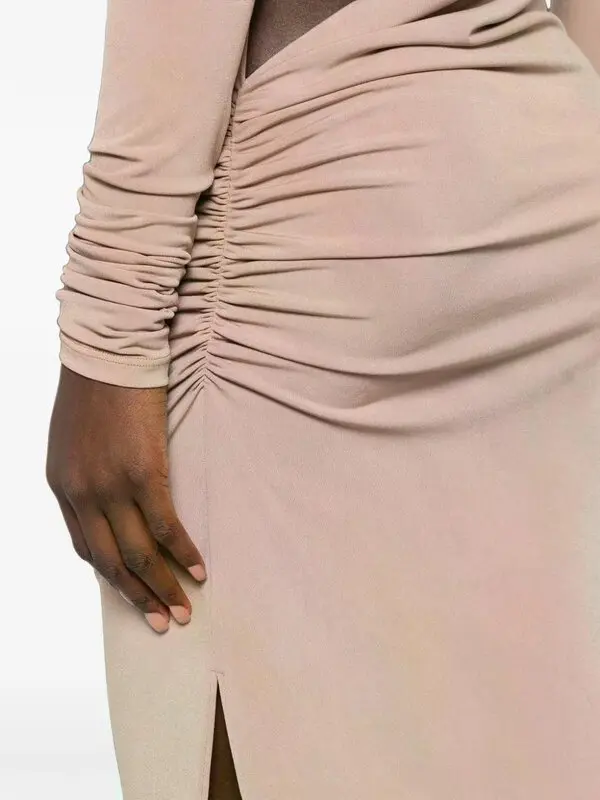 Andamane Sophie Ruched Open-back Maxi Dress