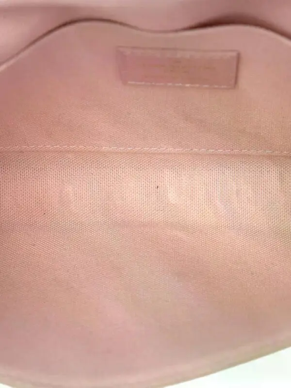 LOUIS VUITTON Damier Azur Pochette Felicie Crossbody Bag - White