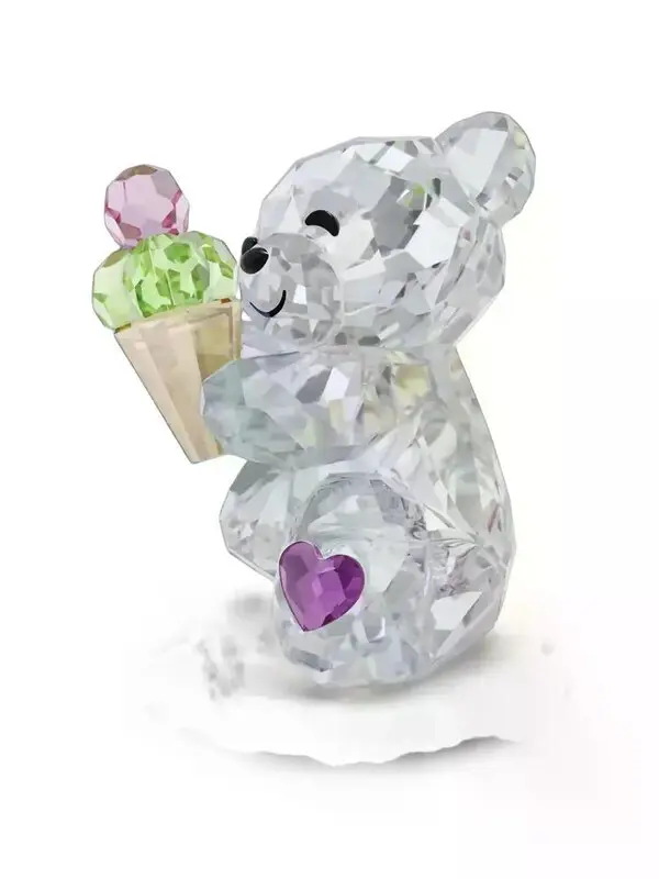 SWAROVSKI Kris Bear Ice Cream Figurine - White