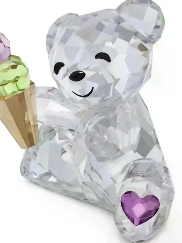 SWAROVSKI Kris Bear Ice Cream Figurine - White