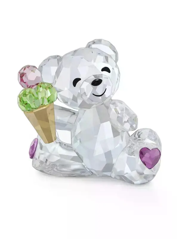 SWAROVSKI Kris Bear Ice Cream Figurine - White