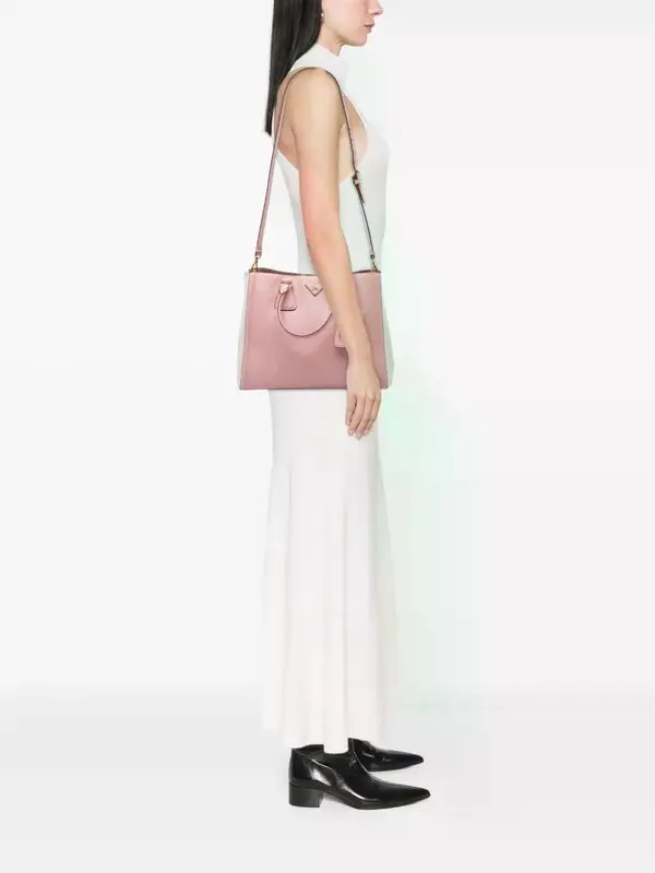 Prada Medium Bicolor Saffiano Lux Galleria Satchel
