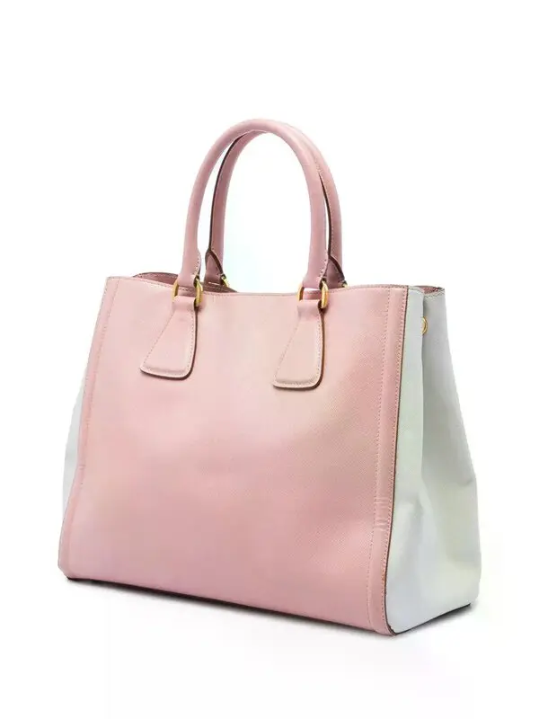 Prada Medium Bicolor Saffiano Lux Galleria Satchel