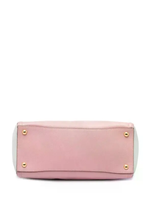 Prada Medium Bicolor Saffiano Lux Galleria Satchel