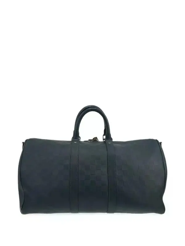 LOUIS VUITTON Damier Keepall Travel Bag - Blue