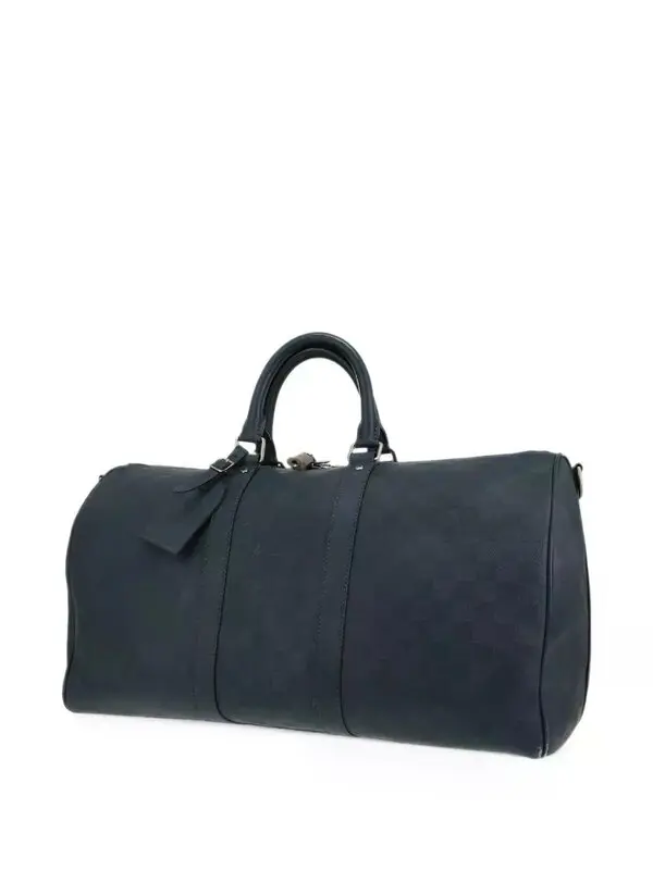 LOUIS VUITTON Damier Keepall Travel Bag - Blue