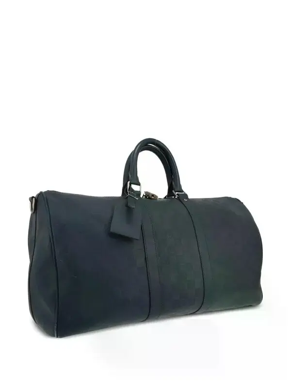 LOUIS VUITTON Damier Keepall Travel Bag - Blue