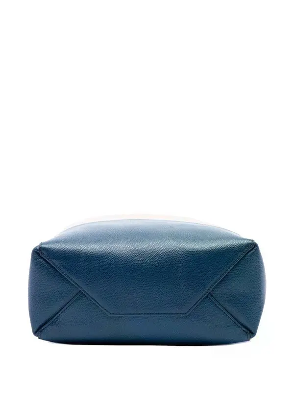 Celine 2015 Small Bicolor Grained Calfskin Vertical Cabas Tote Satchel