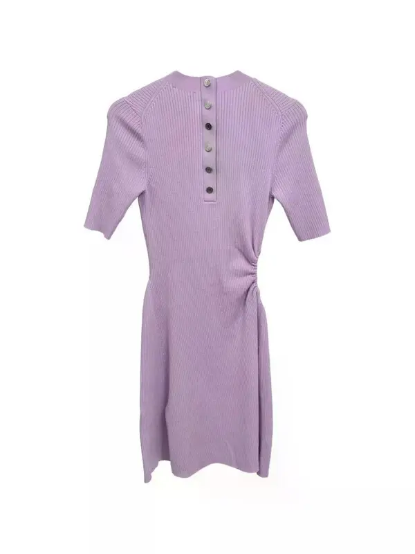 Maje Rib-knit Cut-out Dress
