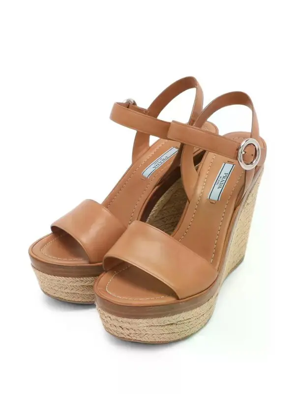 Prada Wedge Platform Sandals