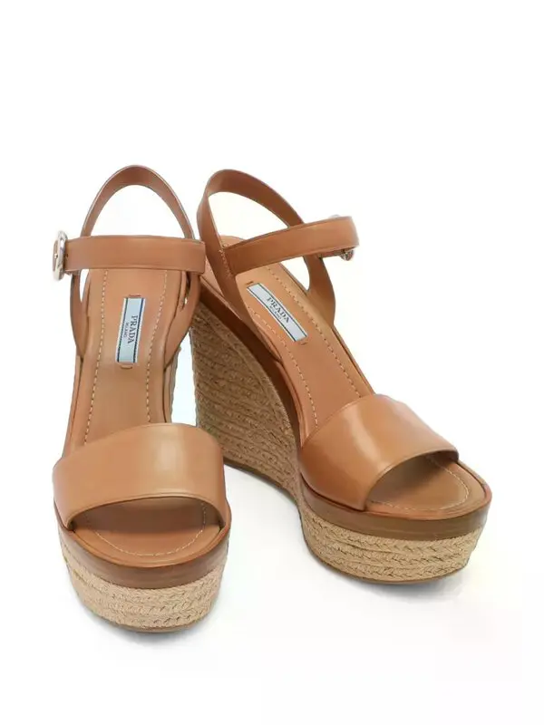 Prada Wedge Platform Sandals