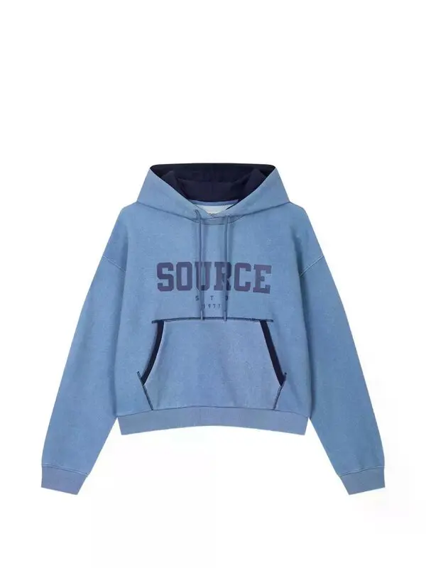 STUDIO TOMBOY Cropped Logo-print Hoodie