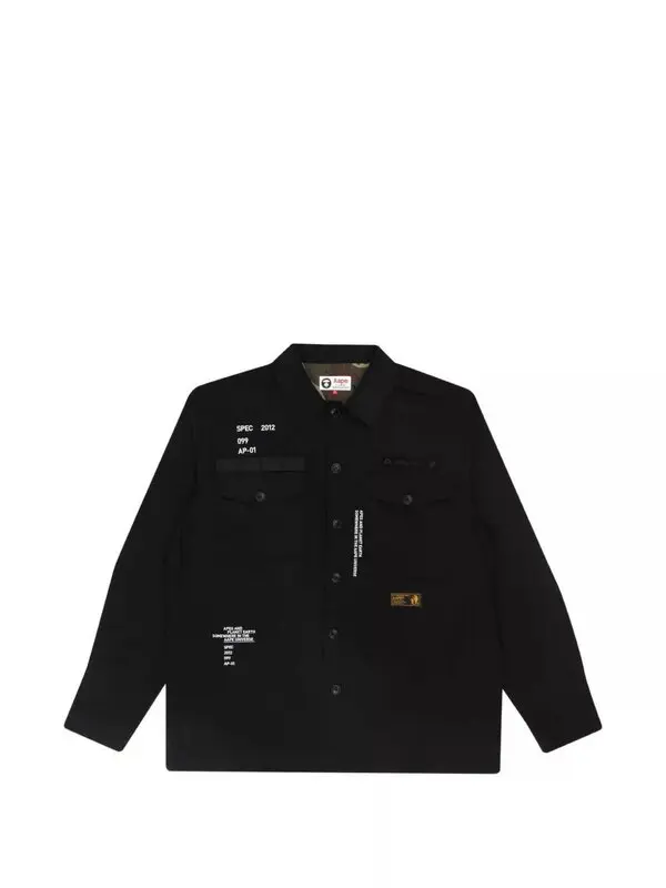 AAPE BY *A BATHING APE Military Logo-print Shirt