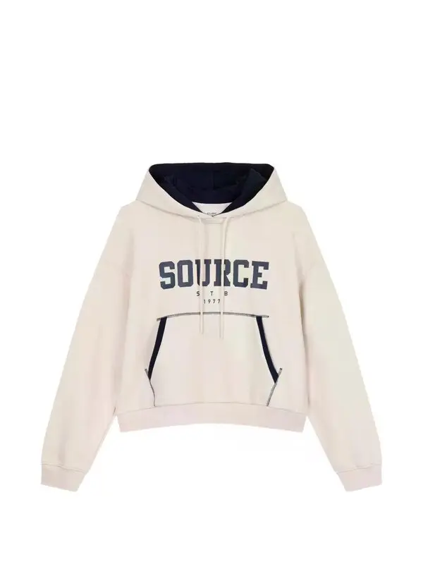 STUDIO TOMBOY Logo-print Cropped Hoodie