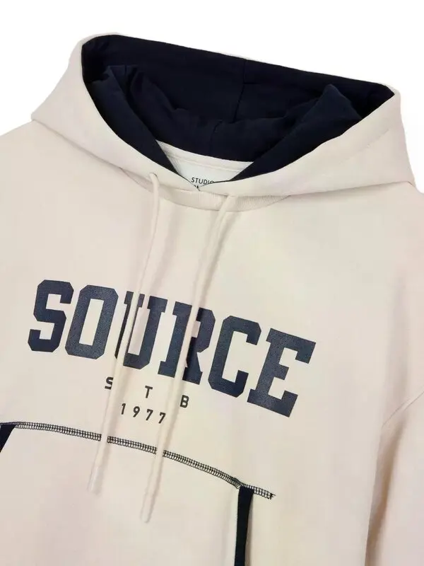 STUDIO TOMBOY Logo-print Cropped Hoodie