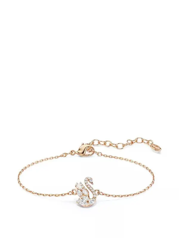 SWAROVSKI Crystal-embellished Swan Motif Bracelet - Pink