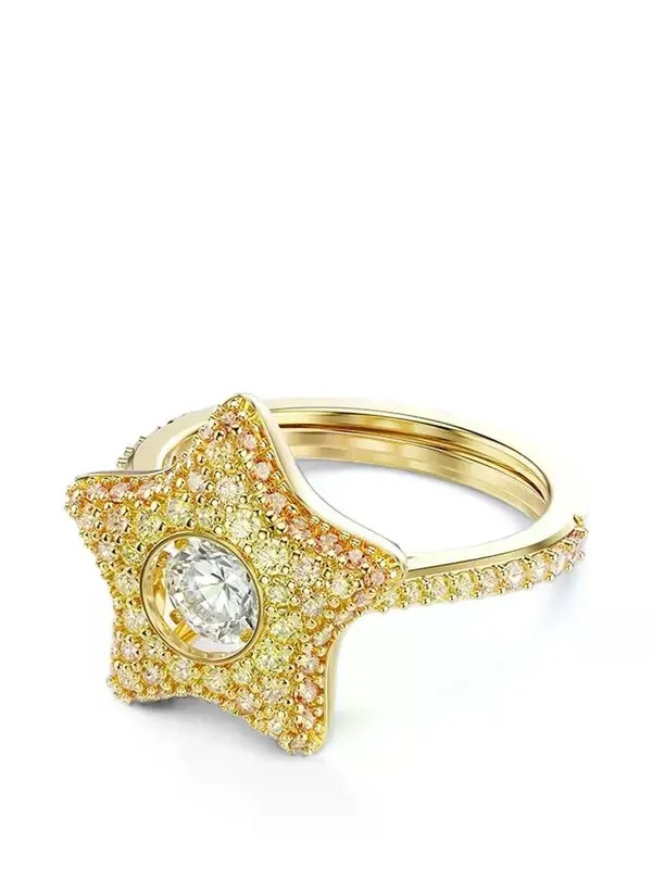 SWAROVSKI Sublima Crystal-embellished Star Ring - Gold