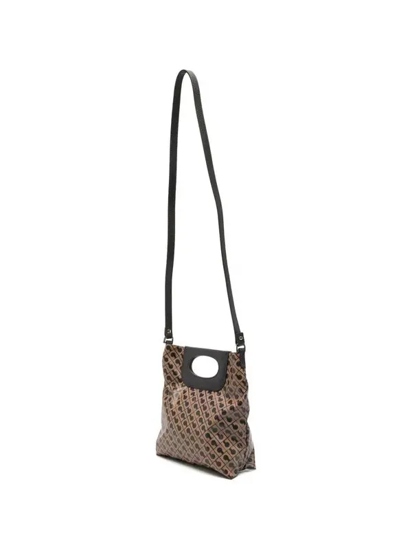 GHERARDINI Monogram-print Cut-out Tote Bag