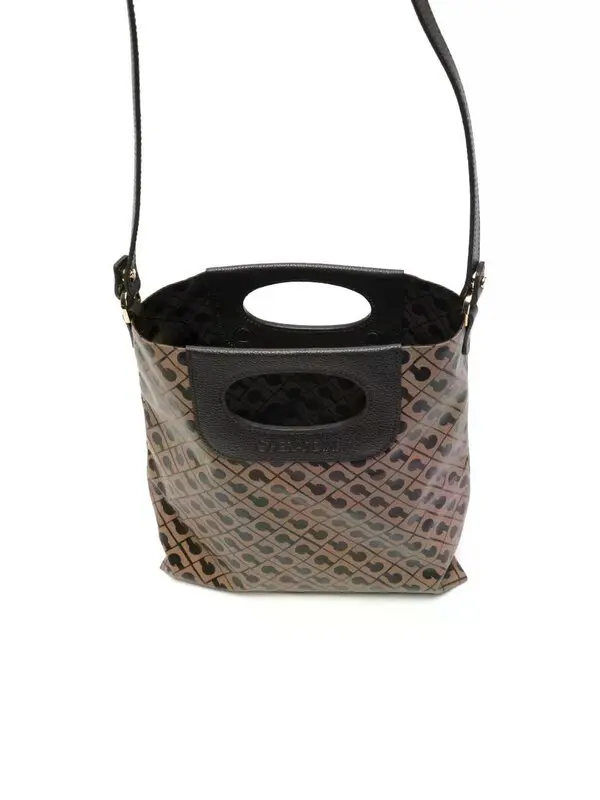 GHERARDINI Monogram-print Cut-out Tote Bag