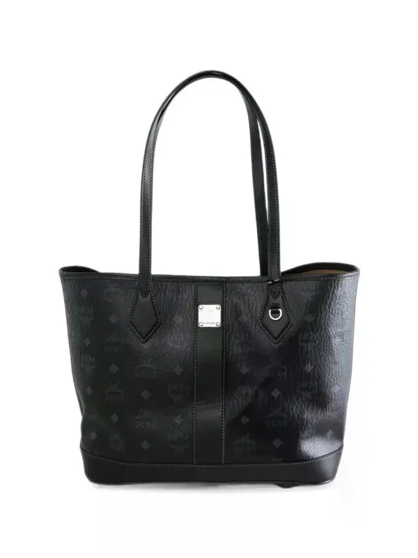 Mcm Liz Monogram-print Tote Bag - Black