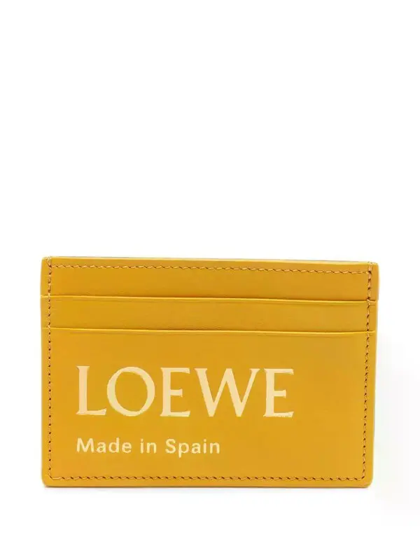 Loewe 2023 Logo-detail Leather Card Holder