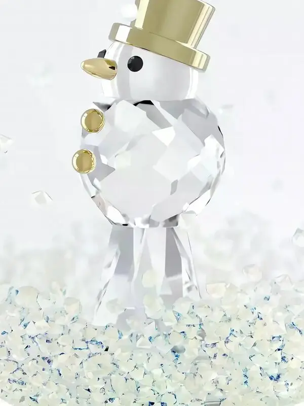 SWAROVSKI Annual Edition Ball Snowman-motif Ornament
