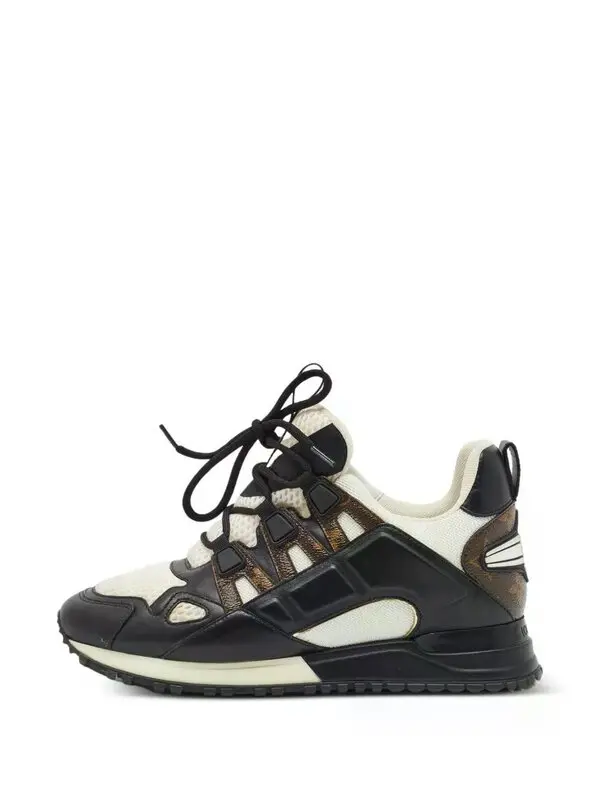 LOUIS VUITTON Run Away Monogram Canvas Sneakers - Black