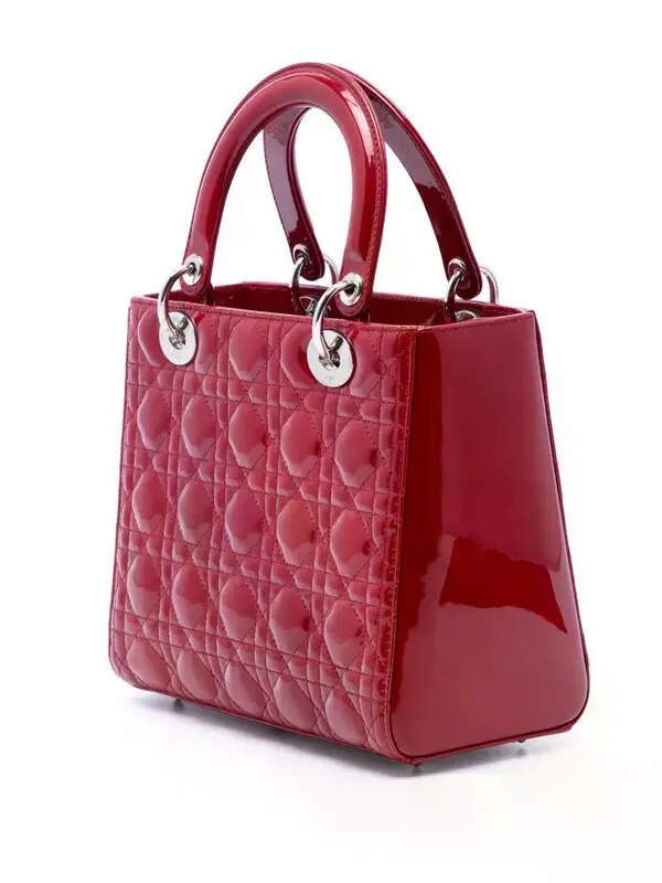 Dior Patent Cannage Lady Satchel
