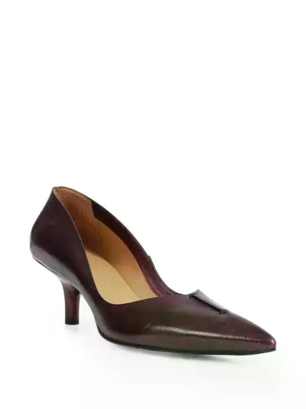 CAPASA MILANO Pointed-toe Leather Pumps