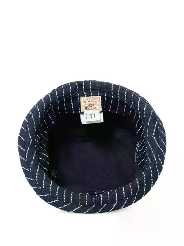 SUGAR CANE JEANS Stripe-pattern Bucket Hat