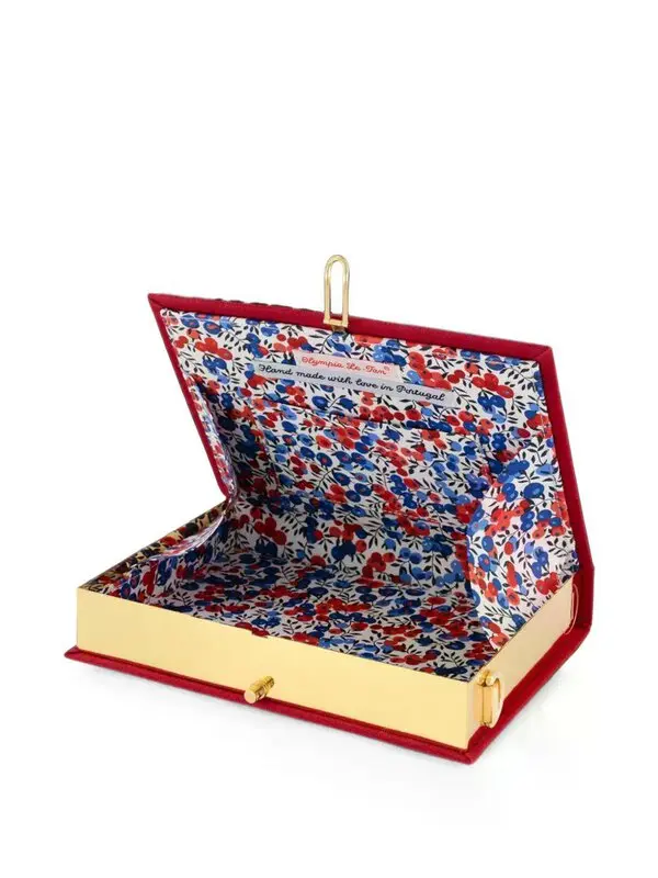 OLYMPIA LE-TAN Ski In Aspen Embroidered Book Mini Bag