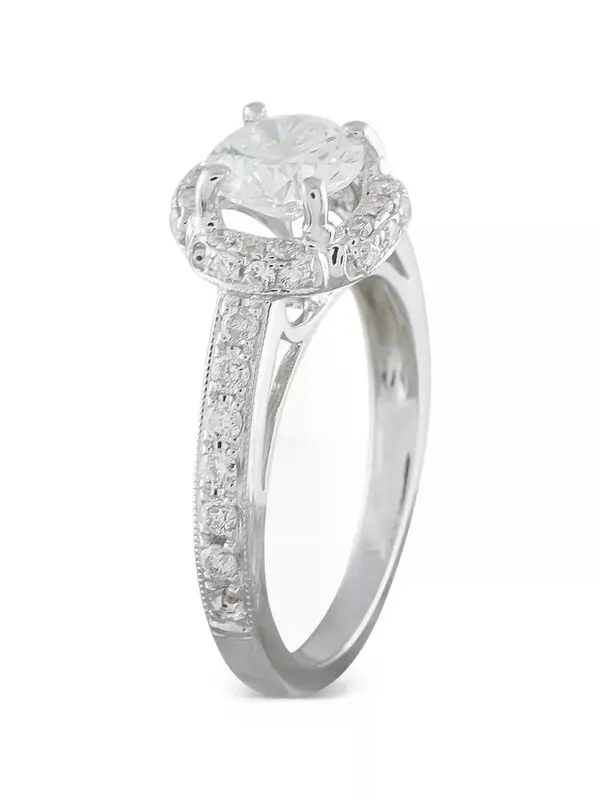 LB EXCLUSIVE White Gold Diamond Ring - Silver