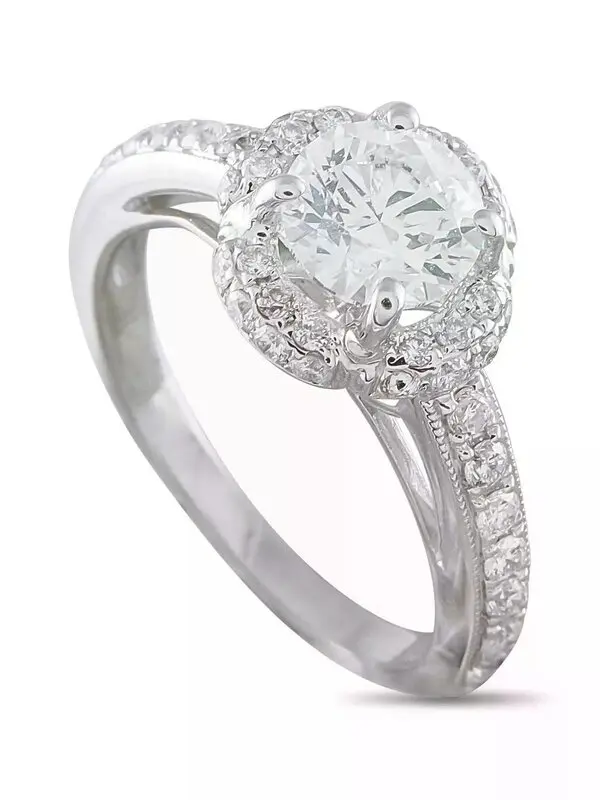 LB EXCLUSIVE White Gold Diamond Ring - Silver
