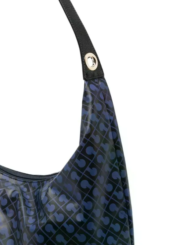 GHERARDINI Logo-print Shoulder Bag - Black