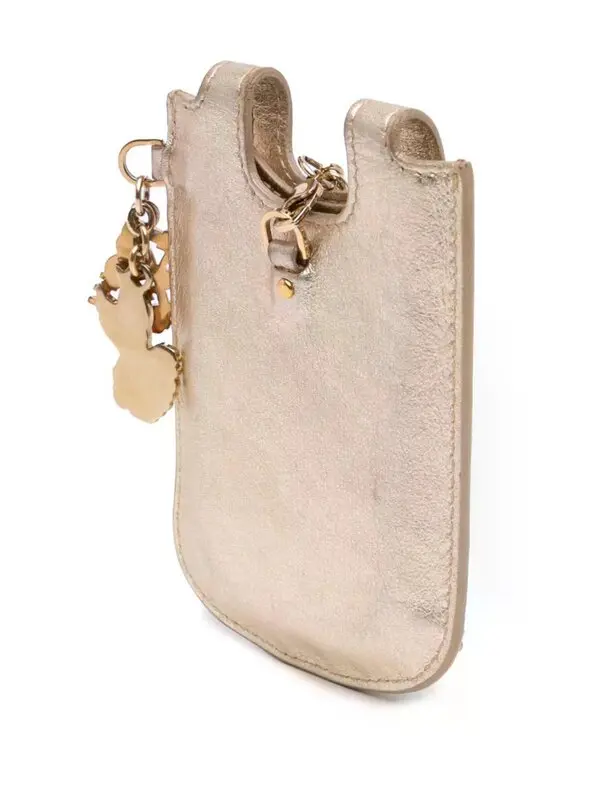 Versace 2000-2026 Metallic Leather La Medusa Chain Lipstick Holder