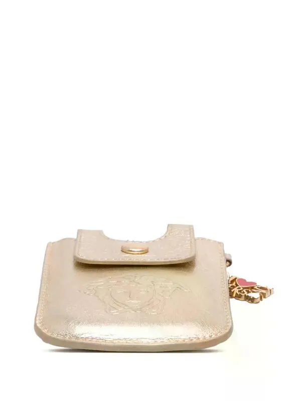 Versace 2000-2026 Metallic Leather La Medusa Chain Lipstick Holder