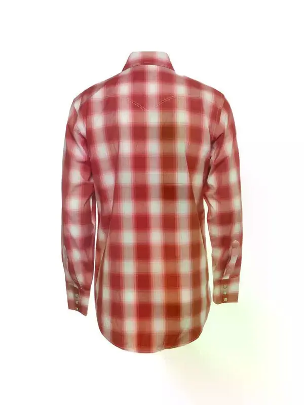 TOM FORD Plaid Print Poplin Shirt