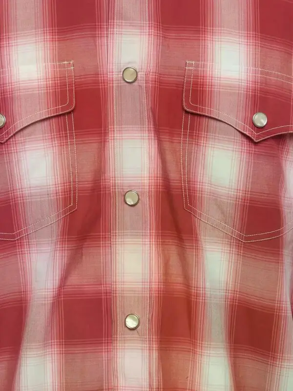 TOM FORD Plaid Print Poplin Shirt